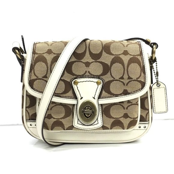 OTHERS | Bags | Coach Coach Signature Shoulder Bag 569 Canvas Leather ...